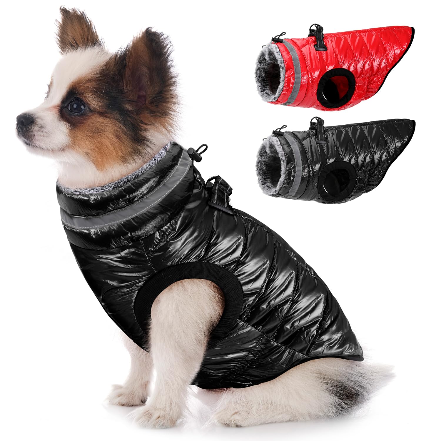 Eyein Waterproof Dog Coat, Warm Dog Cold Winter Jacket with D-Ring ...
