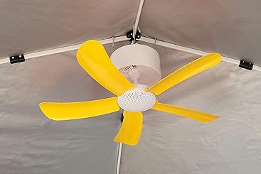 Amazon.com: Canopy Breeze Canopy Fan with Colored Fan Blades (Gold ...