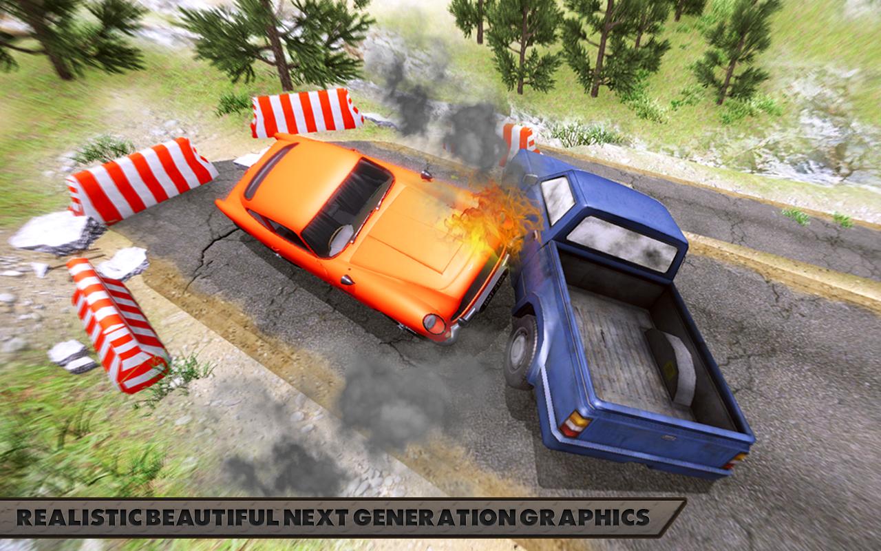 Offroad Crash Drive Simulator 3D Game 2023: Real Car Crash Stunts Open ...