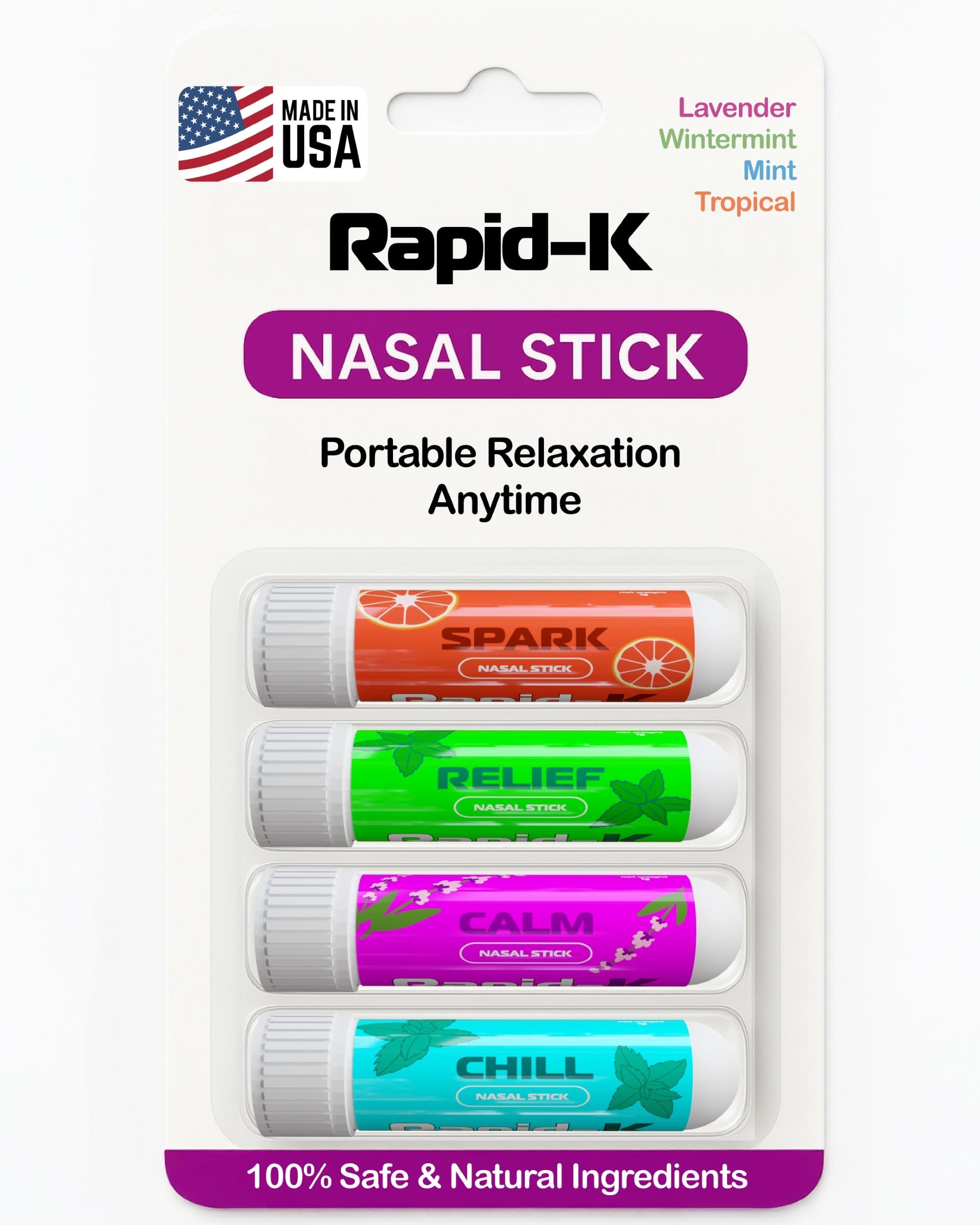 Amazon.com: 4 Pack Nasal Stick,Nasal Inhaler Stick,Nose Inhaler Boost ...