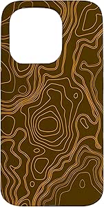 Amazon.com: Brown Topo Design Case for iPhone 15 Pro : Cell Phones ...