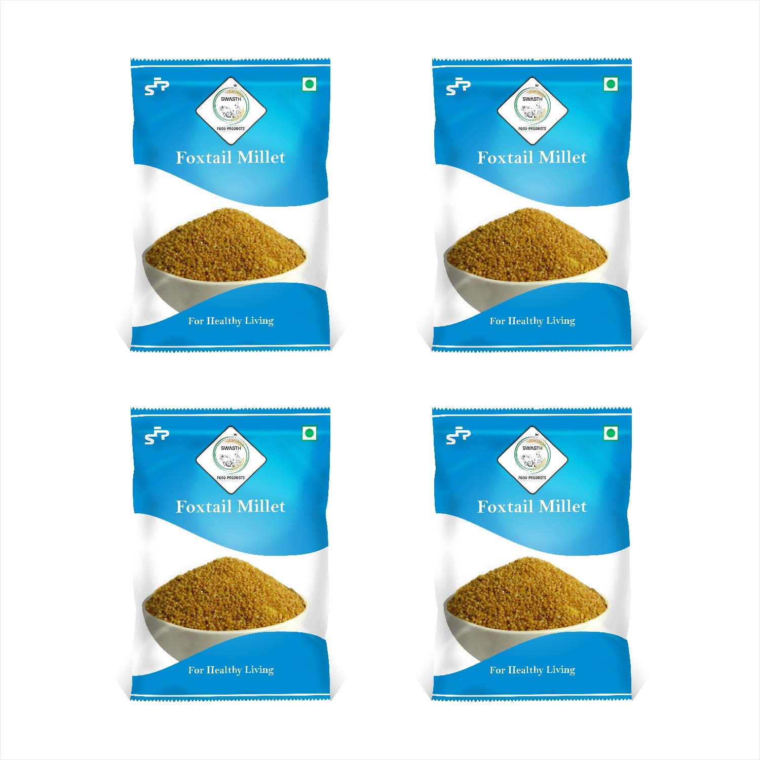 Buy SWASTH Foxtail Millets Unpolished And Natural 04kg Pack of 4 - 1Kg ...