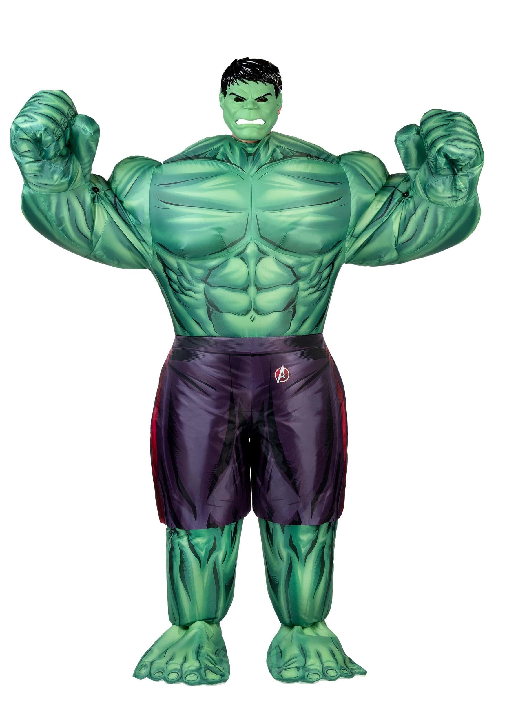 Amazon.com: Marvel Inflatable The Incredible Hulk Adult Costume ...