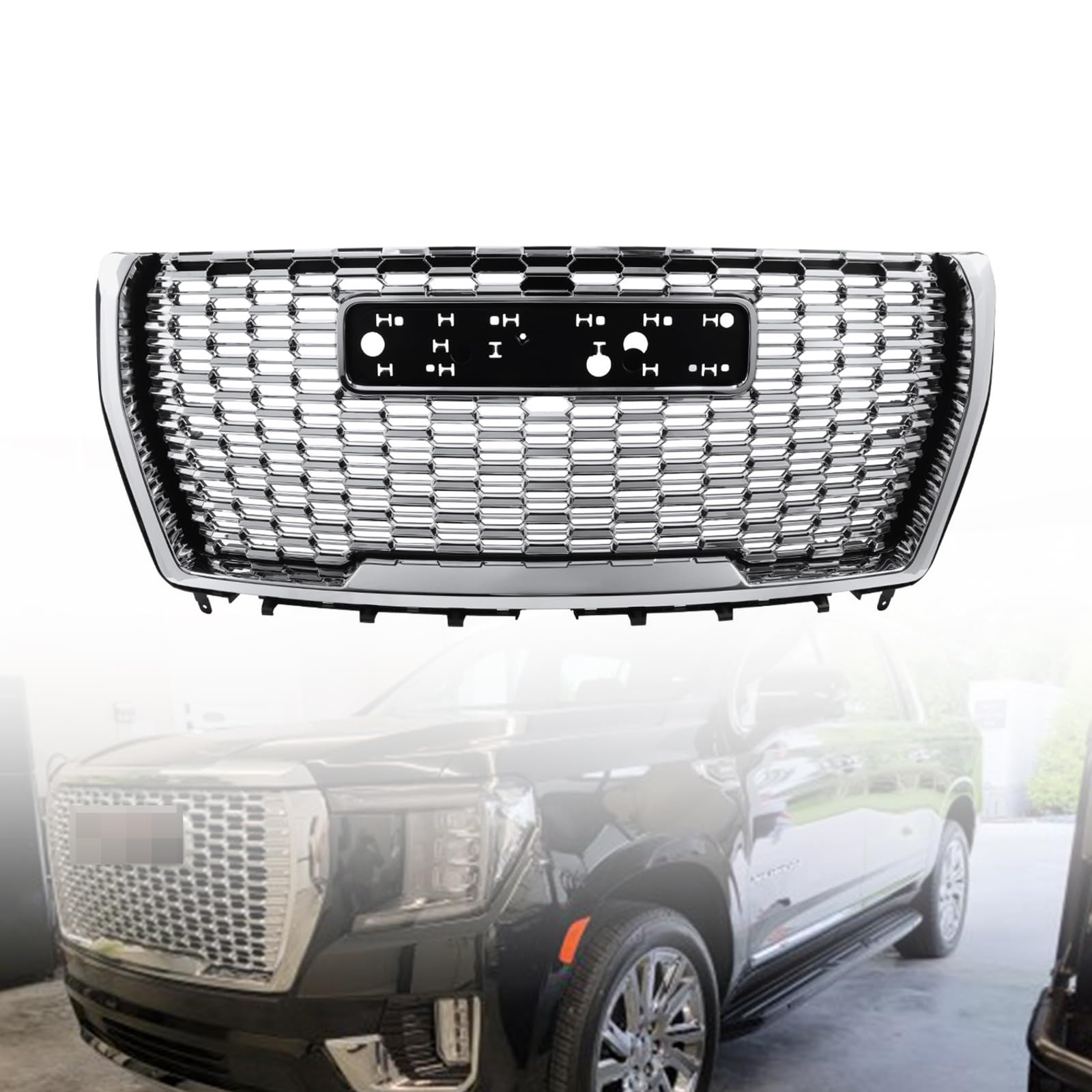 Amazon.com: Chrome DL-Style Front Bumper Grille Compatible With 2021 ...