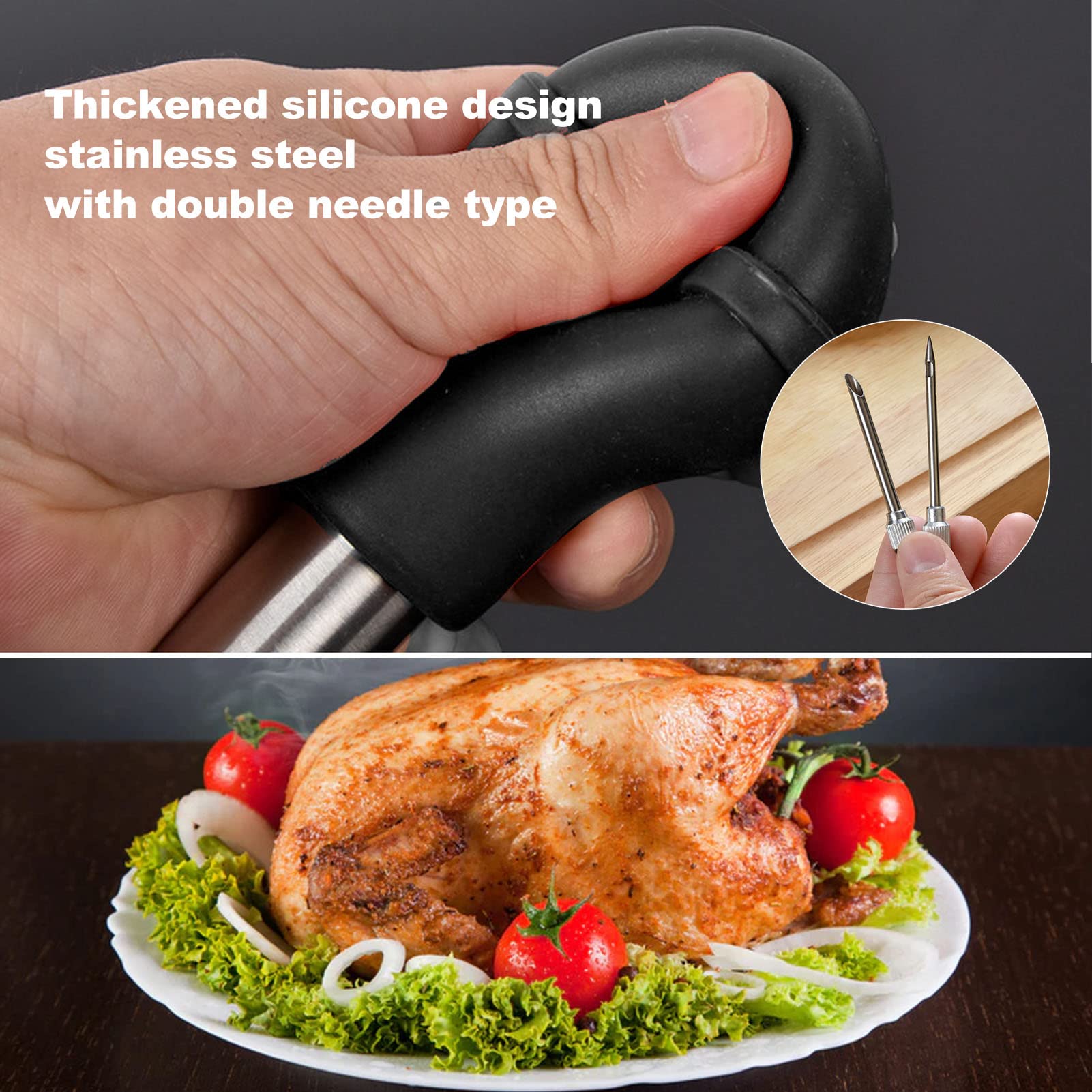 Turkey Baster Stainless Steel Stainless Steel Turkey Baster With 2 ...