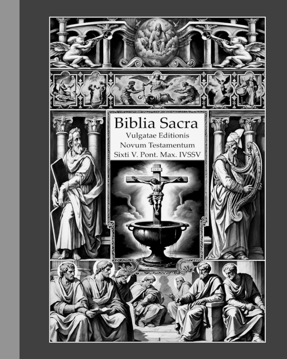 New Testament Bible, Latin and English Vulgate Novum Testamentum ...