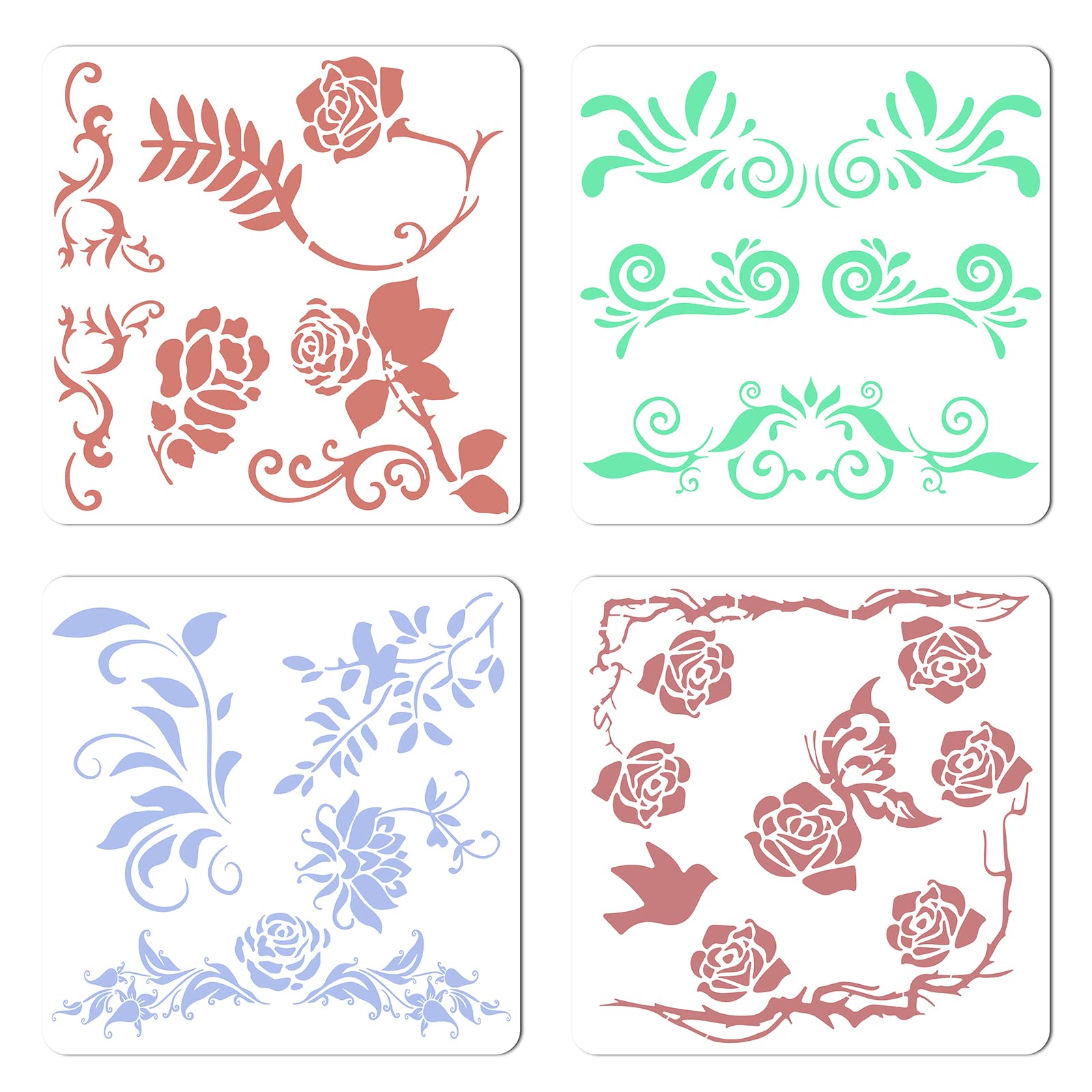 Rose Vine Stencil