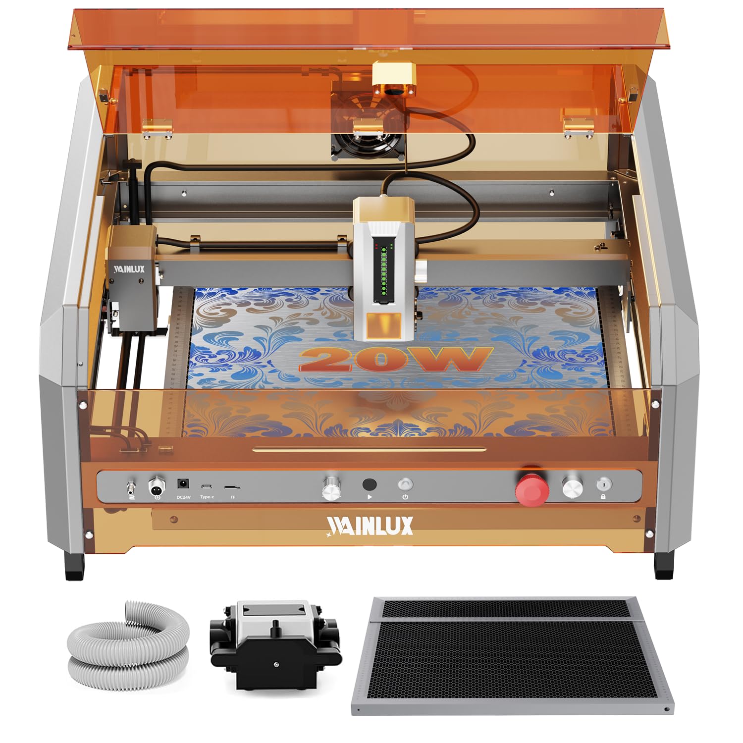 Amazon.com: 20W Laser Engraver, 340+ Multicolor Laser Cutter with ...
