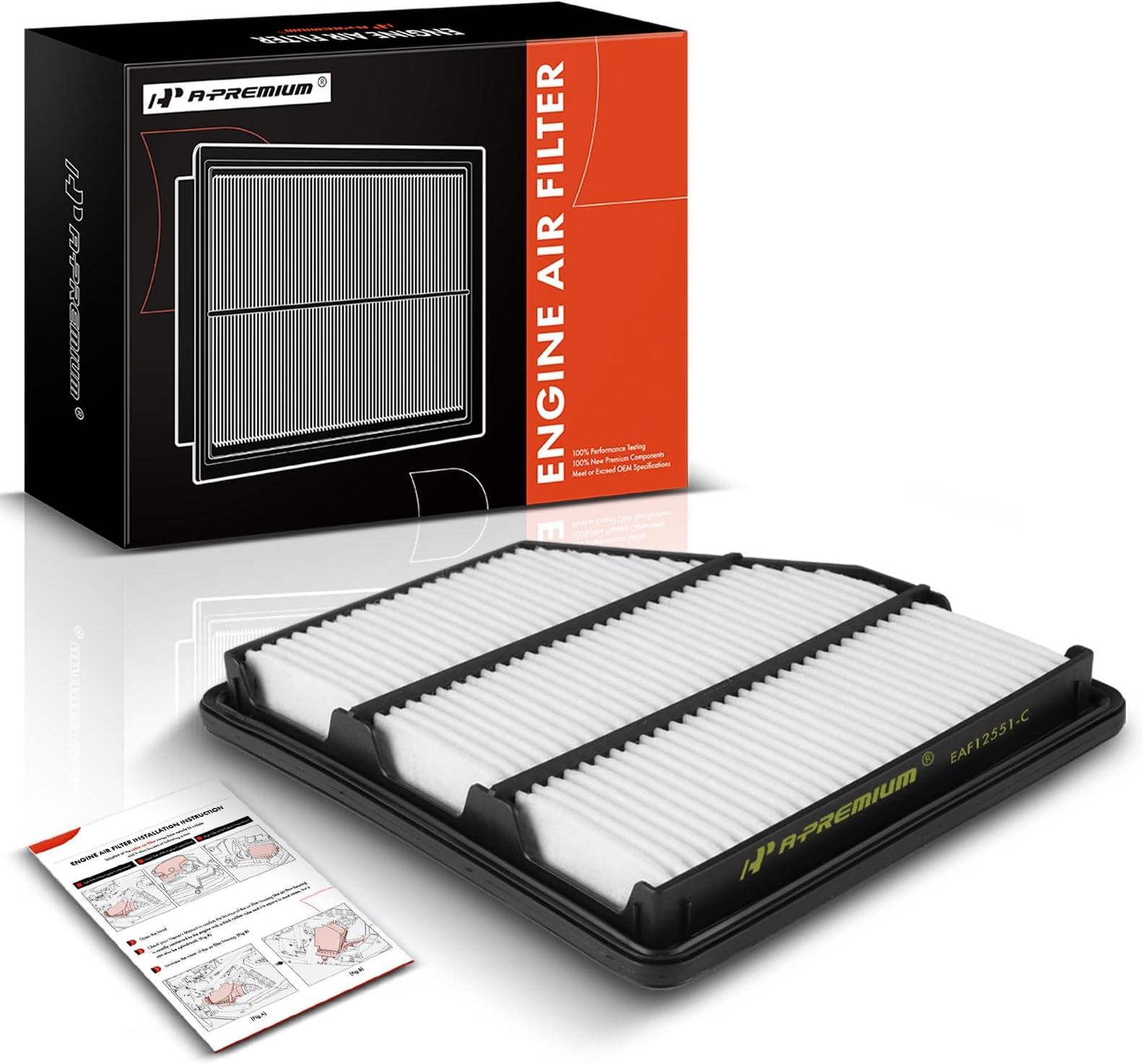 Amazon.com: A-Premium Front Engine Air Filter Compatible with Nissan ...