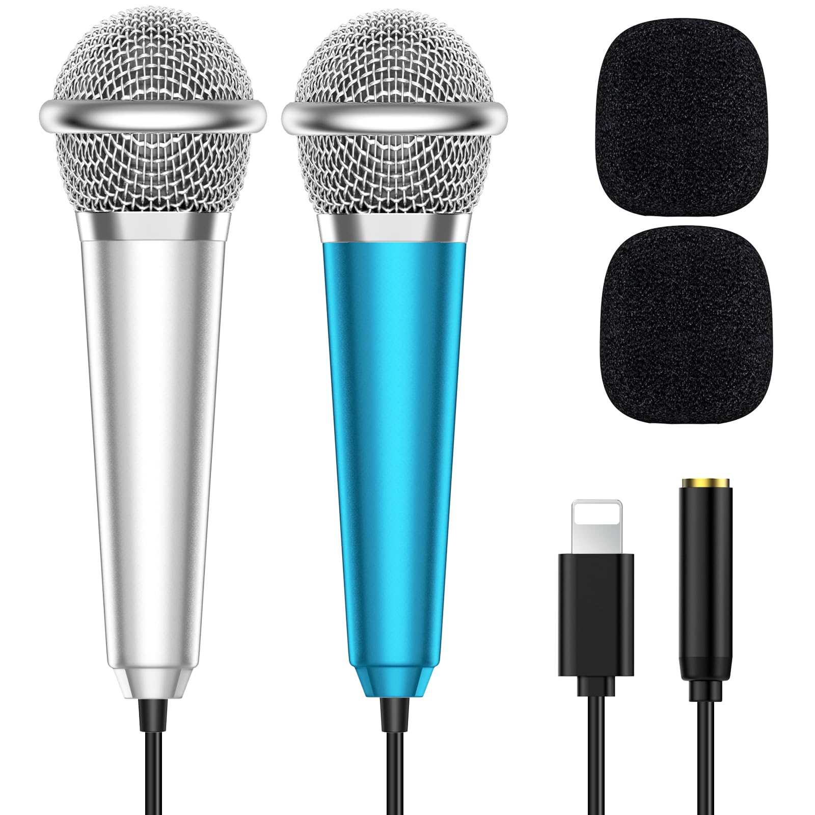 Amazon.com: 2PCS Mini Microphone for iPhone iPad Small ASMR Tiny ...