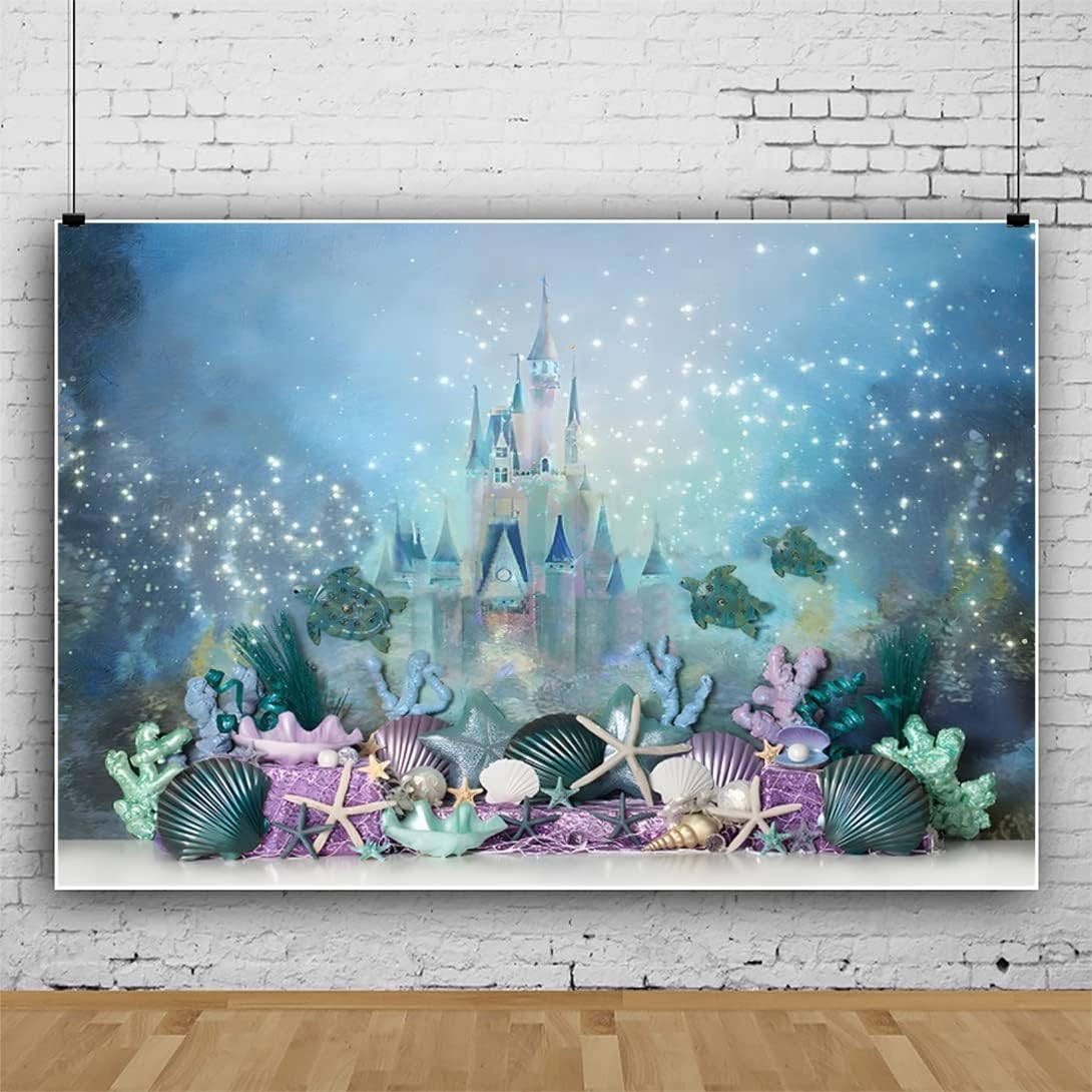 Amazon.com : Laeacco Under The Sea Backdrop 7x5FT Polyester Underwater ...