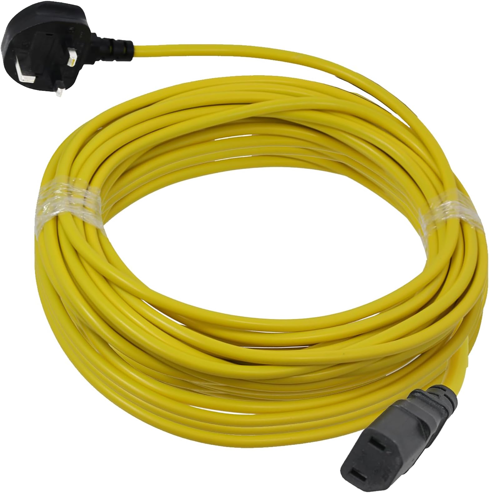SPARES2GO XL Extra Long 12M Metre Black Cable Mains Power Lead for ...