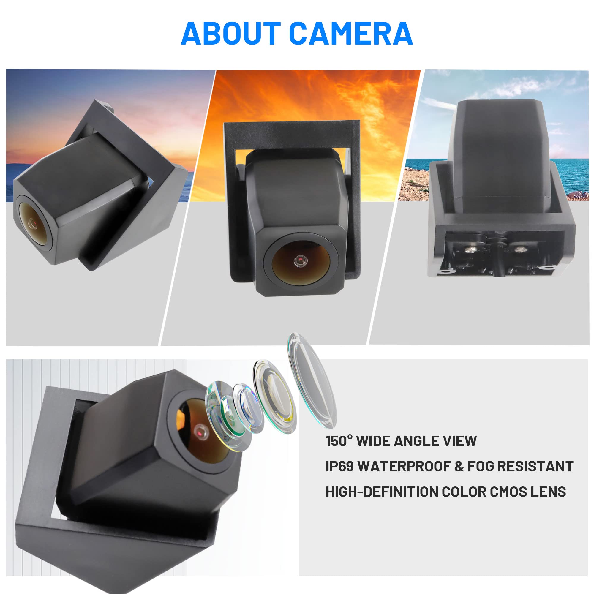 Buy EWAY Car Backup Reverse Rear View Spare Tire Mount Camera for Jeep ...