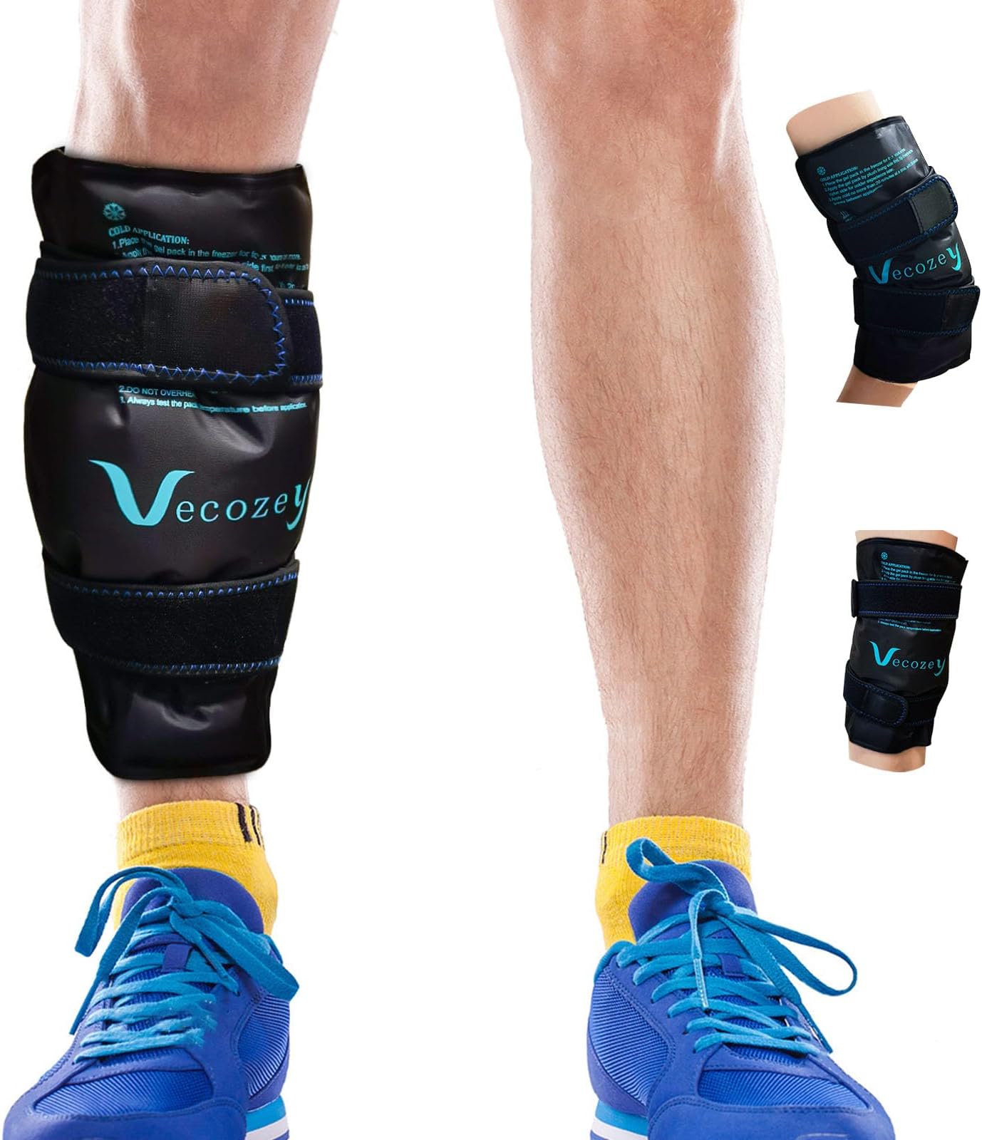 Amazon.com: NEWGO Shin Splint Ice Pack for Injuries, Calf Ice Pack Wrap ...