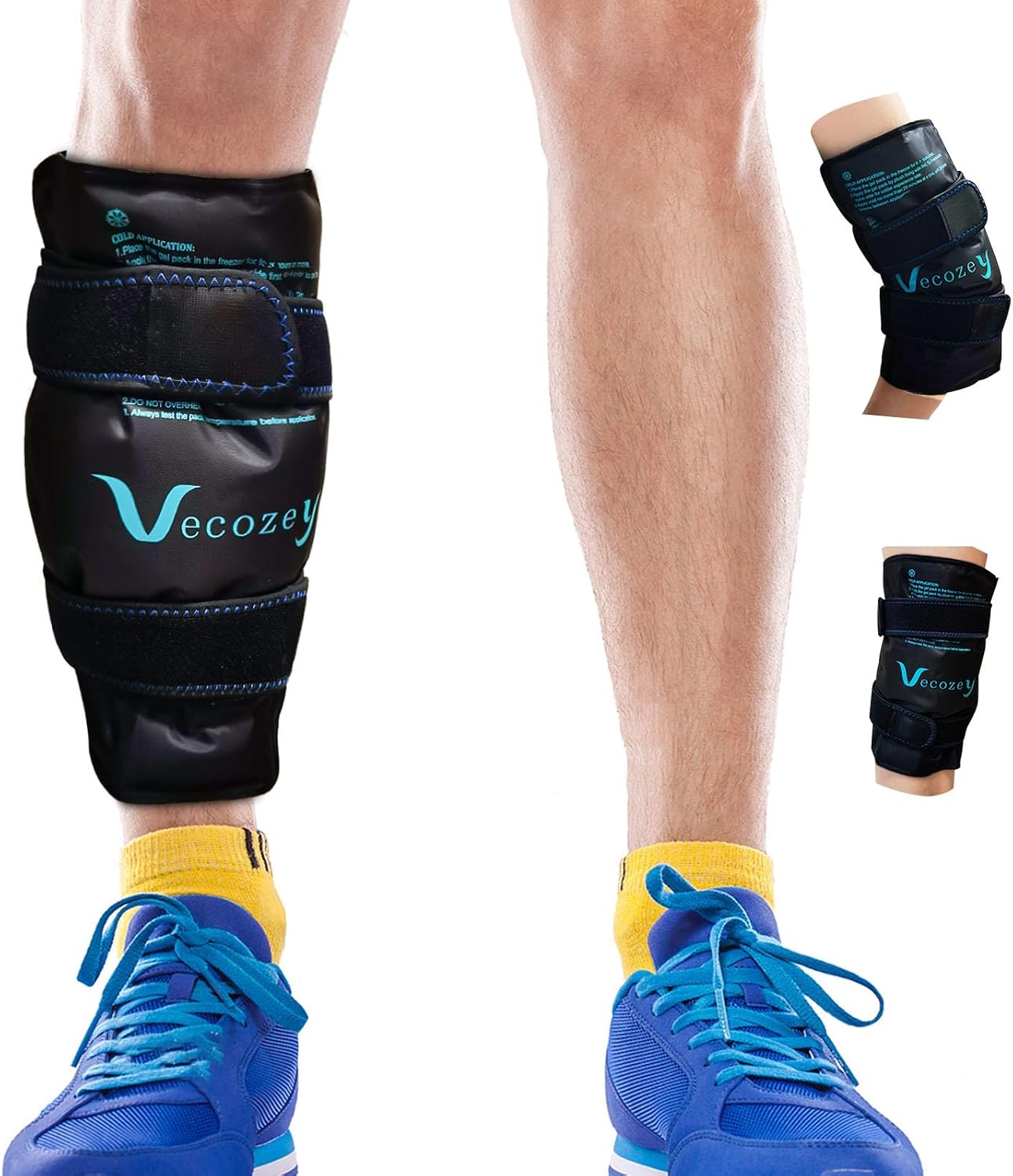 Vecozey Shin Splint Ice Pack for Entire Calf Pain Relief, Extra Large ...