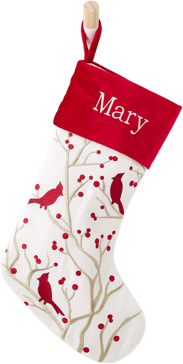 Amazon.com: THINGS REMEMBERED Cardinal Stocking (Free Customization ...