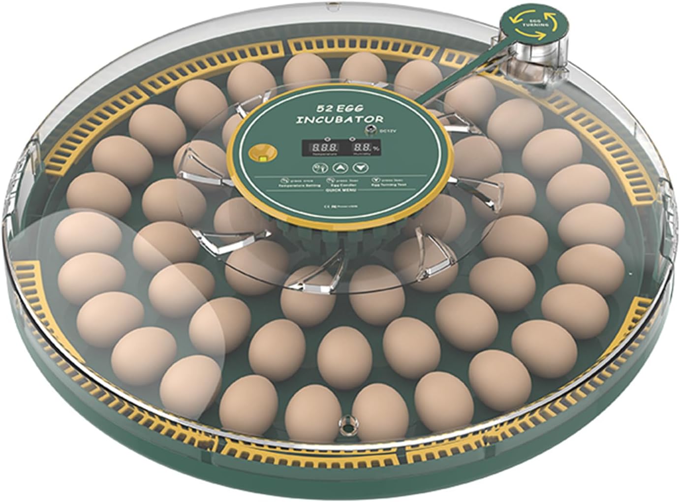 52 Eggs Incubator with Automatic Egg Turning Humidity Control ...