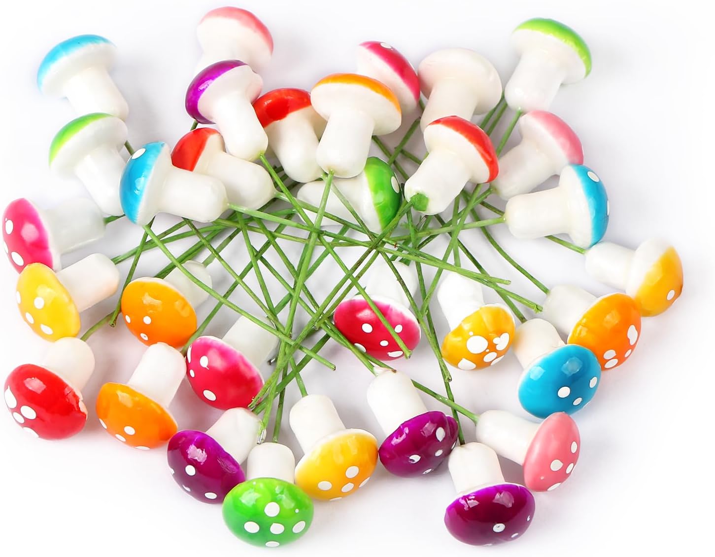 Amazon.com : ZDHSOY 20Pcs Fairy Garden Mushrooms - Mini Mushroom ...