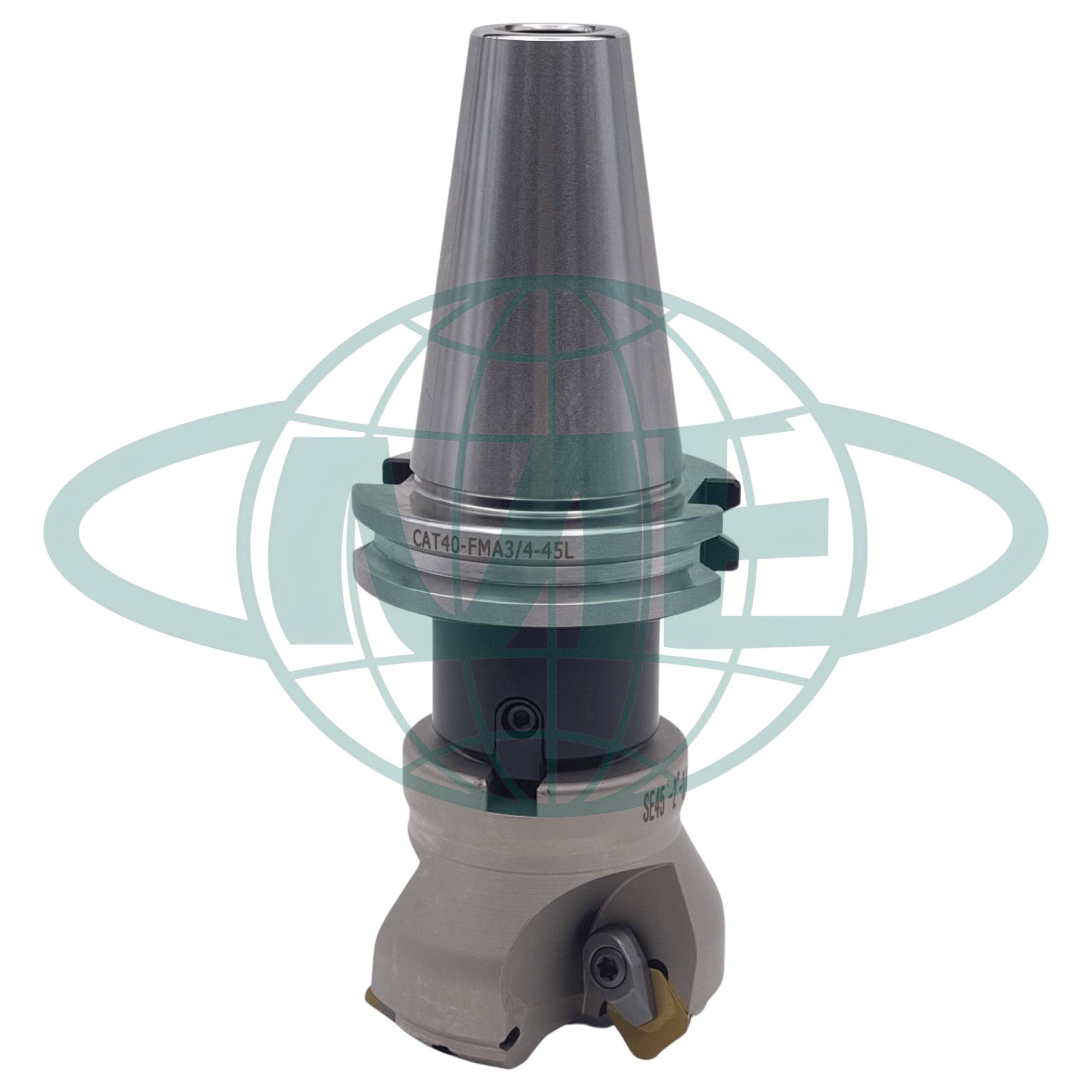CAT40 Face Mill CME 3" 90° Indexable Face Mill With CAT40 Arbor & 5 ...