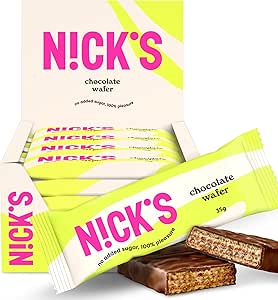 NICKS Chocolate Wafer Bars, Low Carb Biscuits Candy Snack Bar, 165 ...