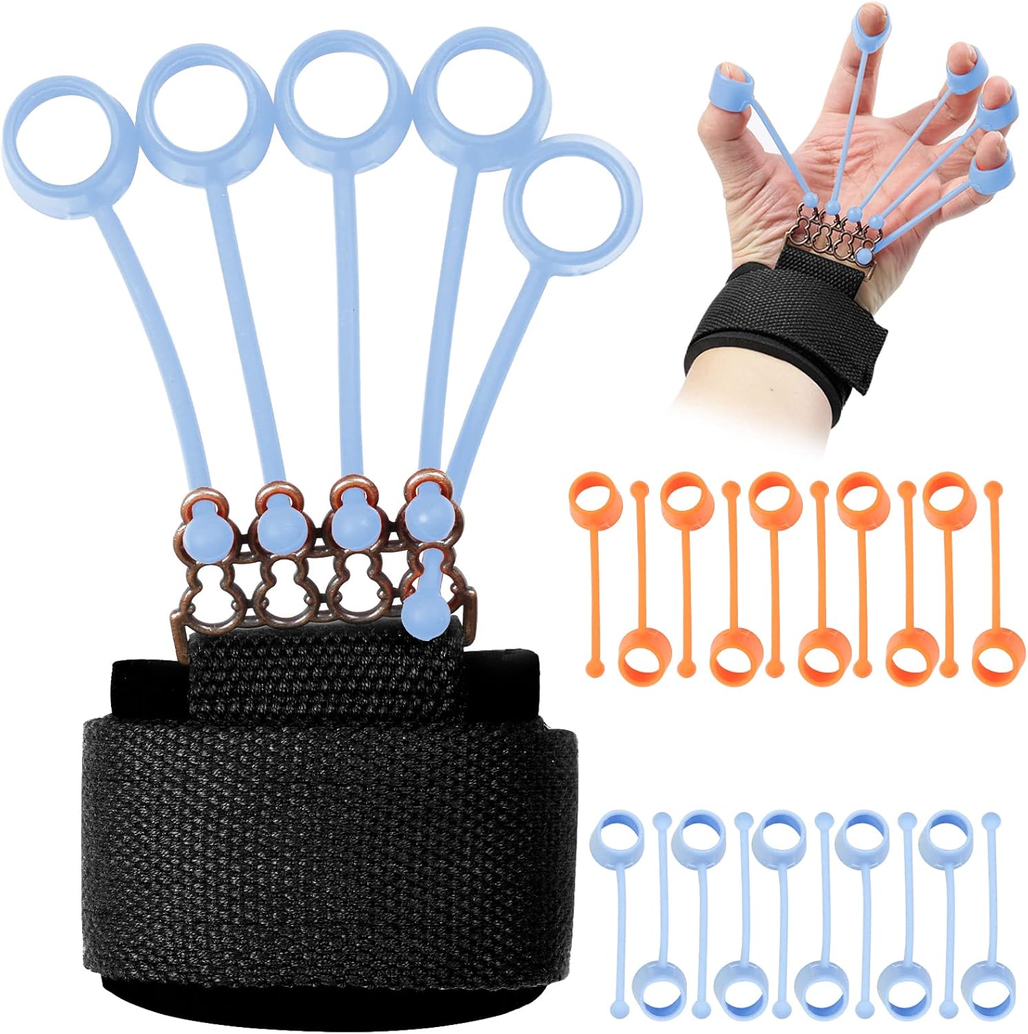Amazon.com : Hand Grip and Forearm Strengthener Finger Strength Vein ...