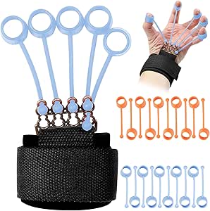 Amazon.com : Hand Grip and Forearm Strengthener Finger Strength Vein ...