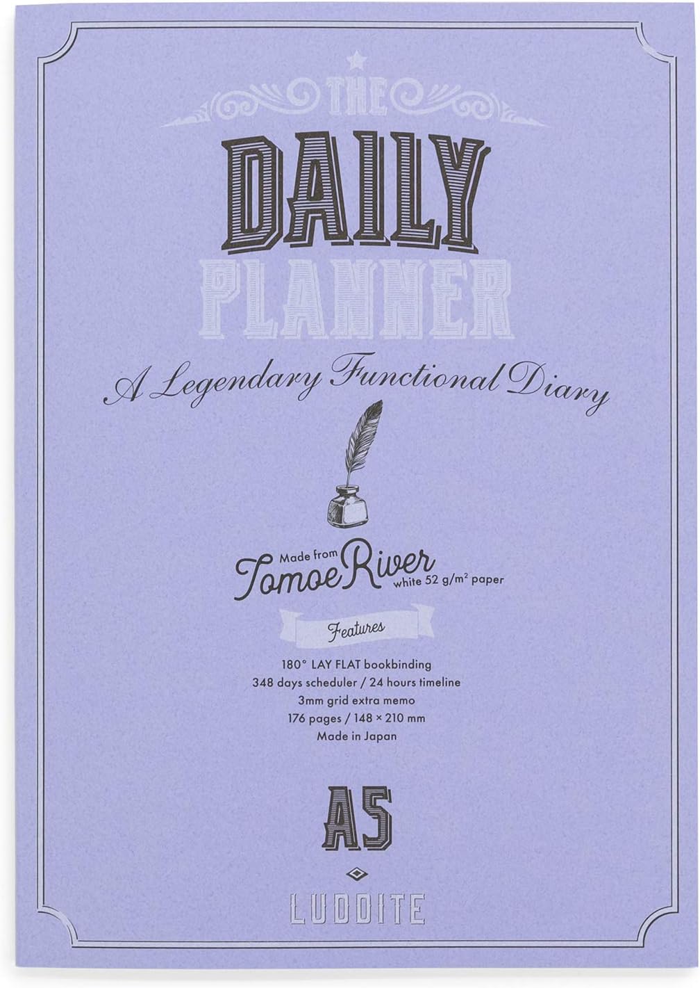 Amazon.com : Luddite NOTE-A5FPR-04 Notebook, Date Free, A5, Daily ...