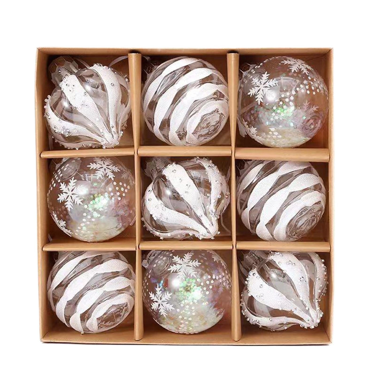 9piece Brighten Up Christmas Tree with Shatter Resistant Baubles ...