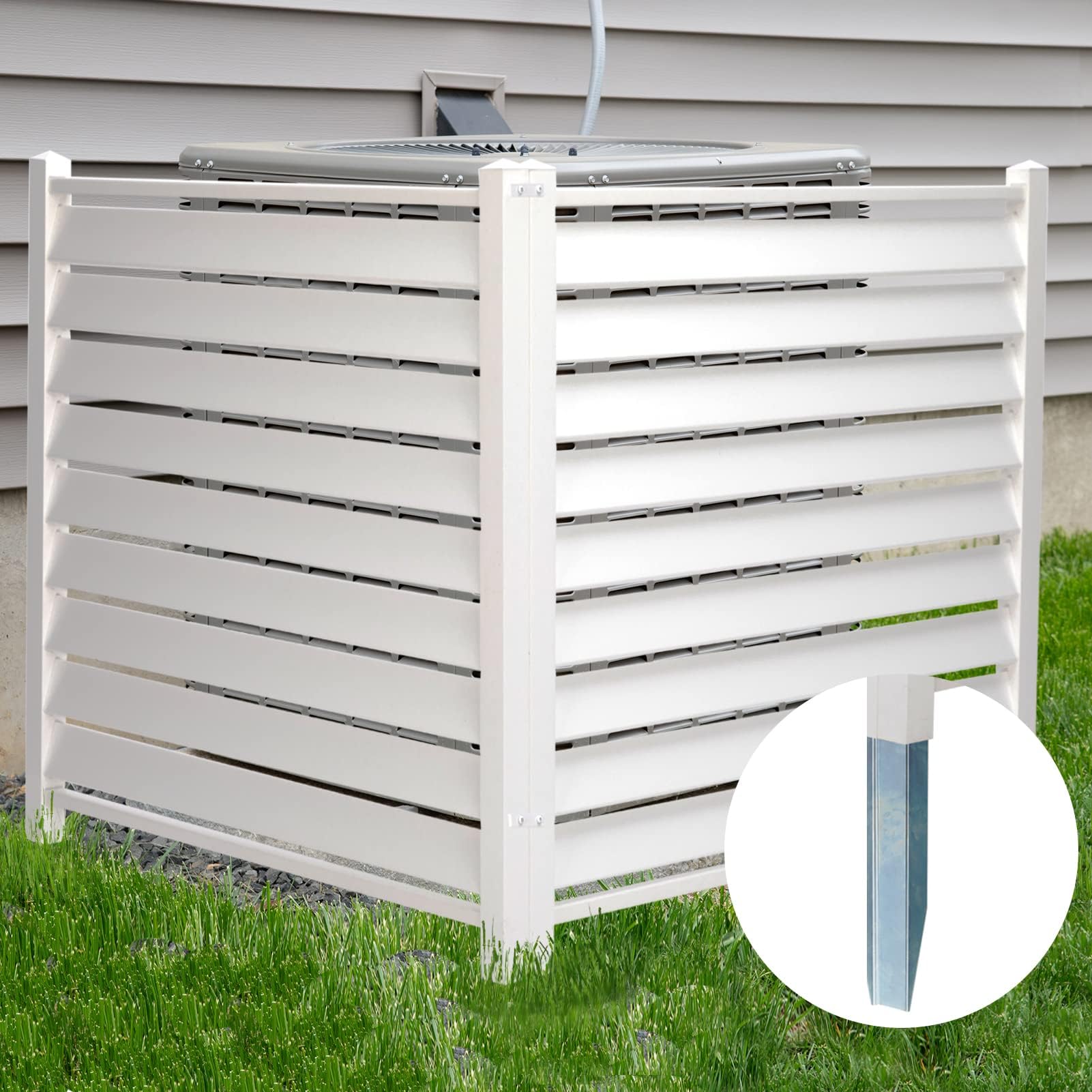 Amazon.com : Air Conditioner Fence Screen Outside, Cedar Privacy Fence ...