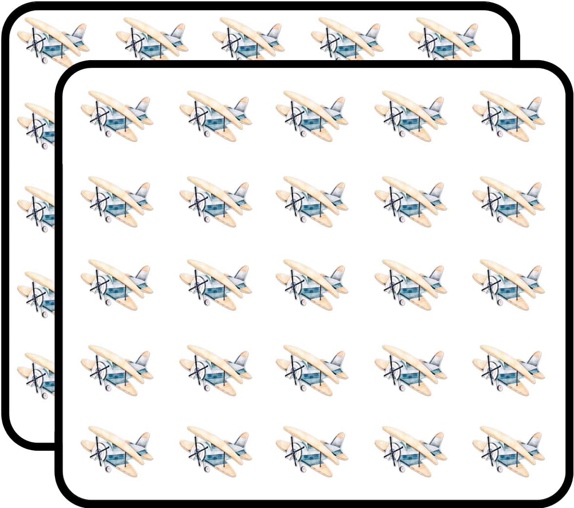 Amazon.com: Airplane Watercolor Travel Explore Sticker for Scrapbooking ...