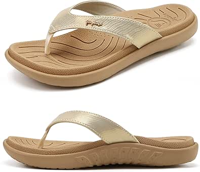 Amazon.com | jiajiale Womens Fashion Orthotic Flip Flops Ladies Slip On ...