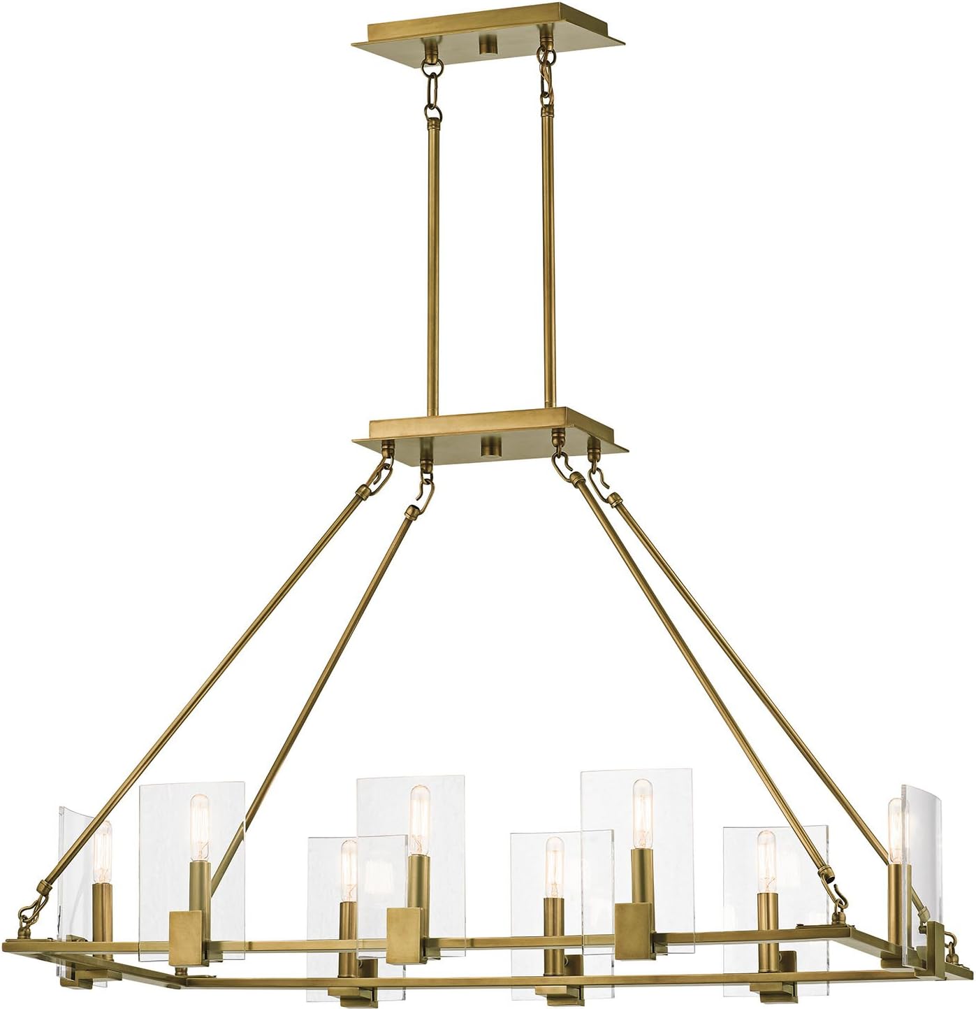 Kichler 43687NI Five Light Linear Chandelier - Amazon.com