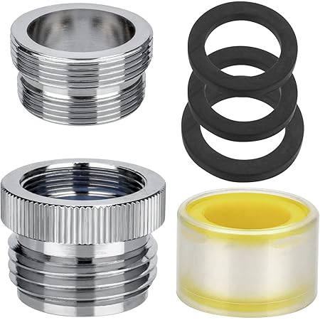 Amazon.com: Faucet Adapter Kit Brass Garden Hose Adapter with Aerator ...
