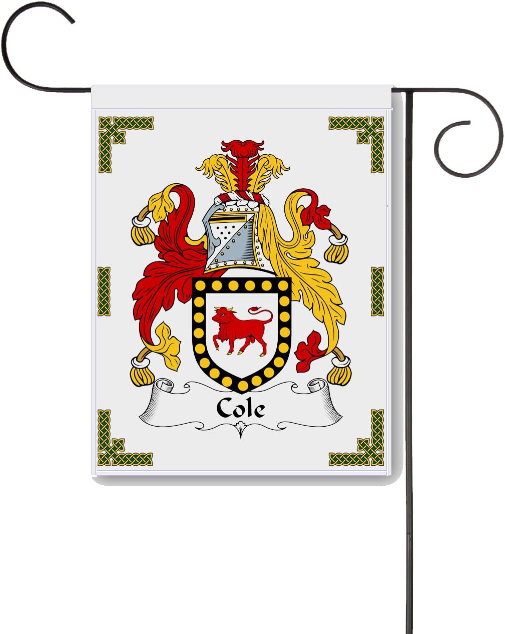 Amazon.com : Cole Coat of Arms/Cole Family Crest 11 X 15 Garden Flag ...