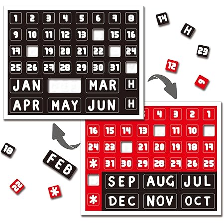Amazon.com : Calendar Magnets for Whiteboard and Refrigerator, Magnetic ...