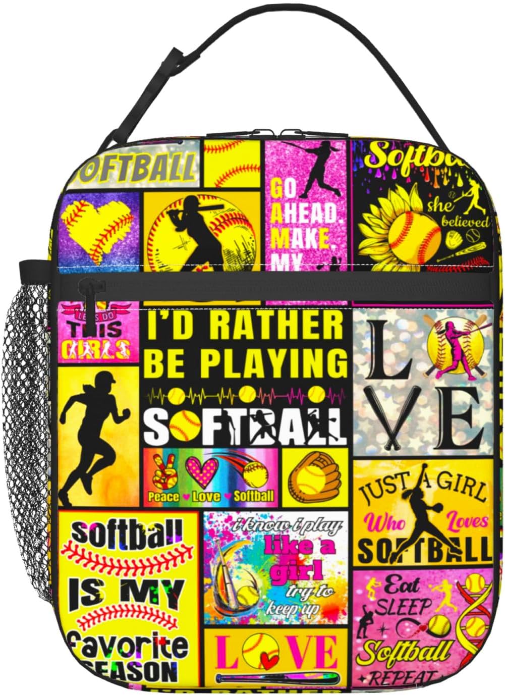Amazon.com: Sivcponrm Softball Ball Lunch Box for Women Girls Kids ...