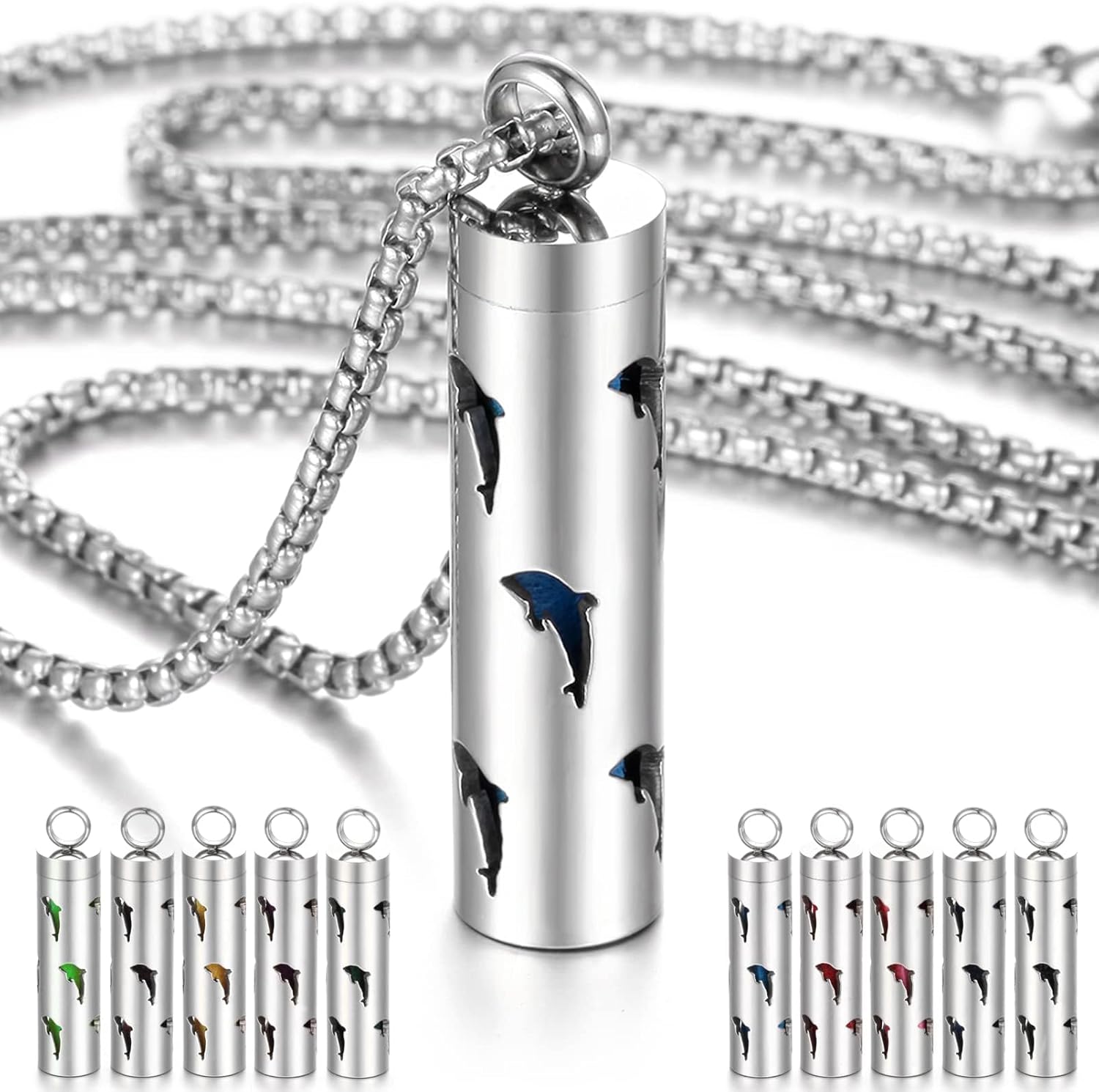 Amazon.com: Essential Oil Necklace for Women, Aromatherapy Pendant ...