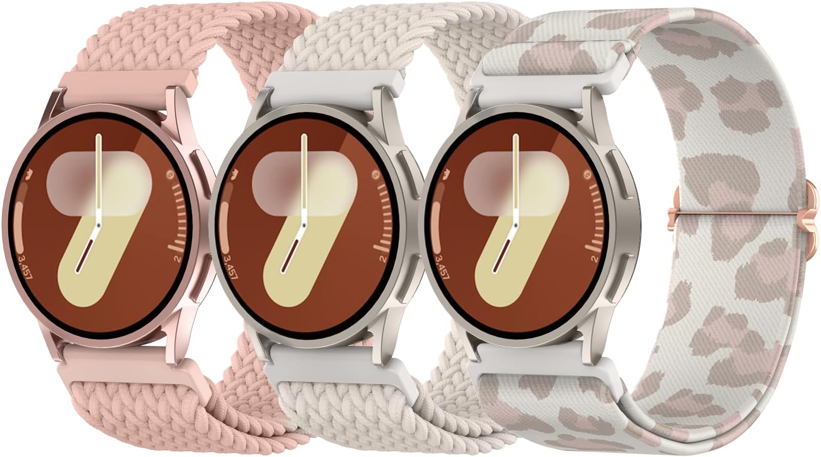 Amazon.com: Braided Band for Samsung Galaxy Watch 7 6 5 4 40mm 44mm ...