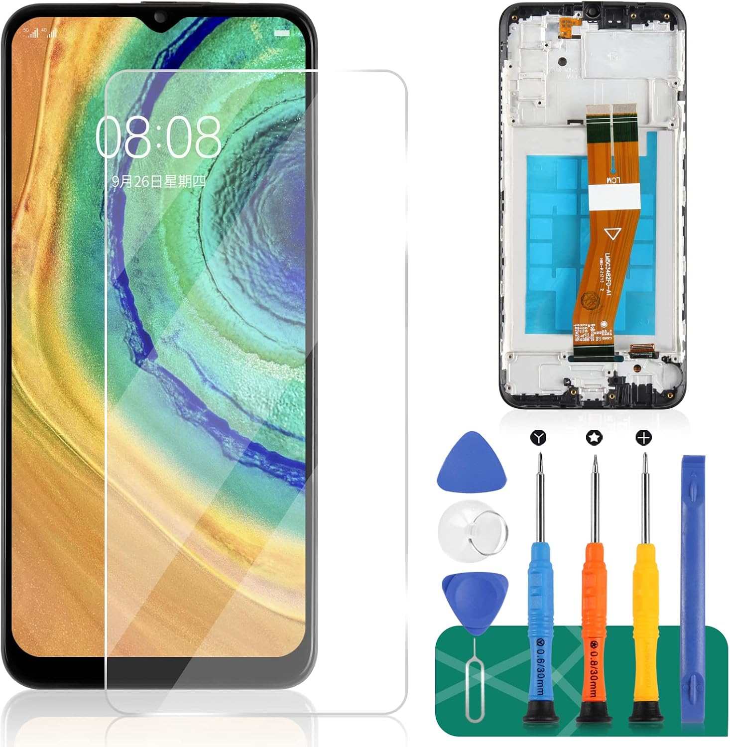 Amazon.com: for Samsung Galaxy A02s Screen Replacement for Samsung A02s ...