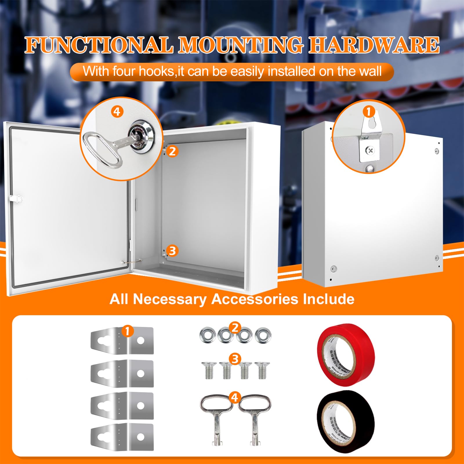 Snapklik.com : Outdoor Electrical Box 24 X 24 X 8 Nema 4X Enclosure ...
