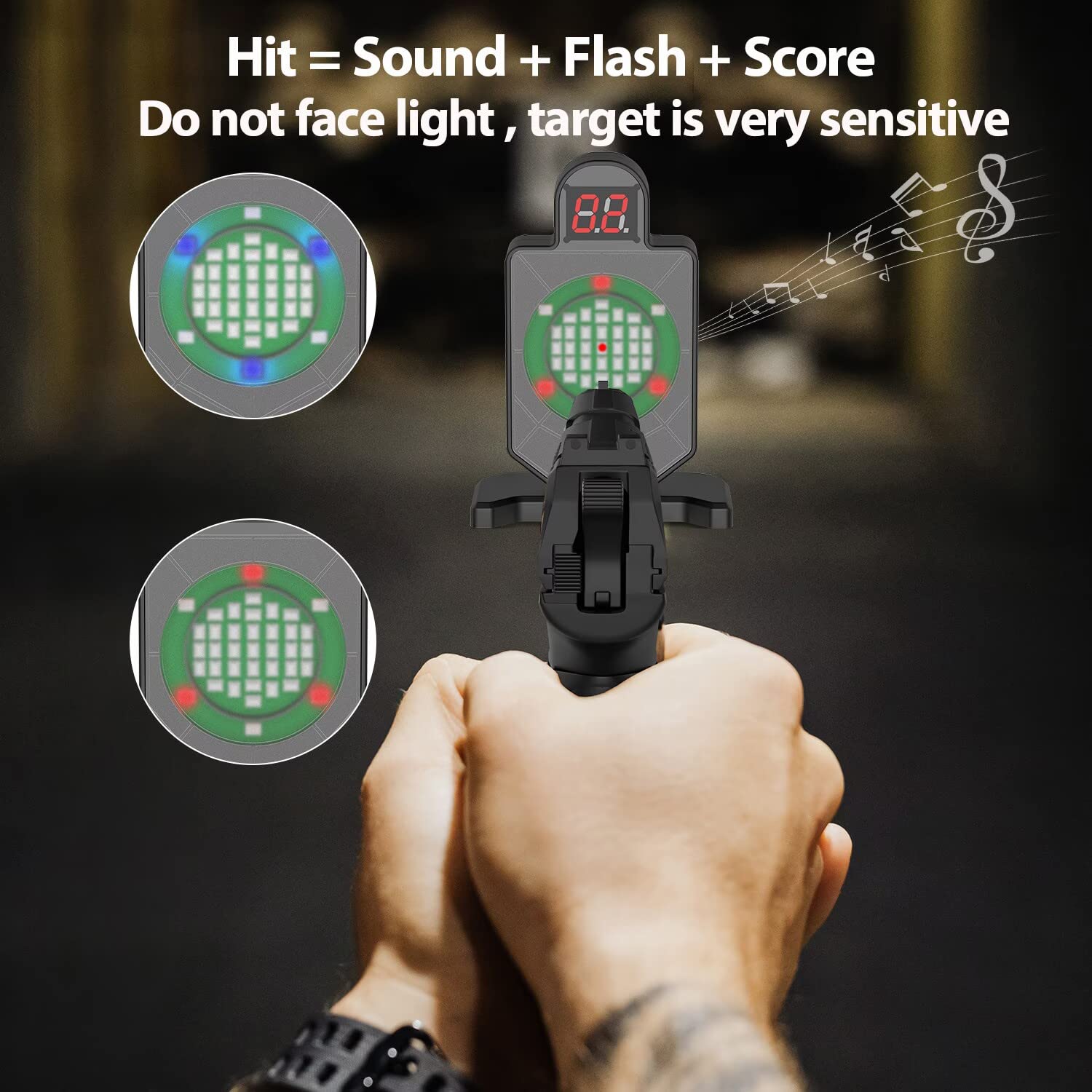 Snapklik.com : Defentac Laser Target (Need 1.2s To Register, Not Hit ...