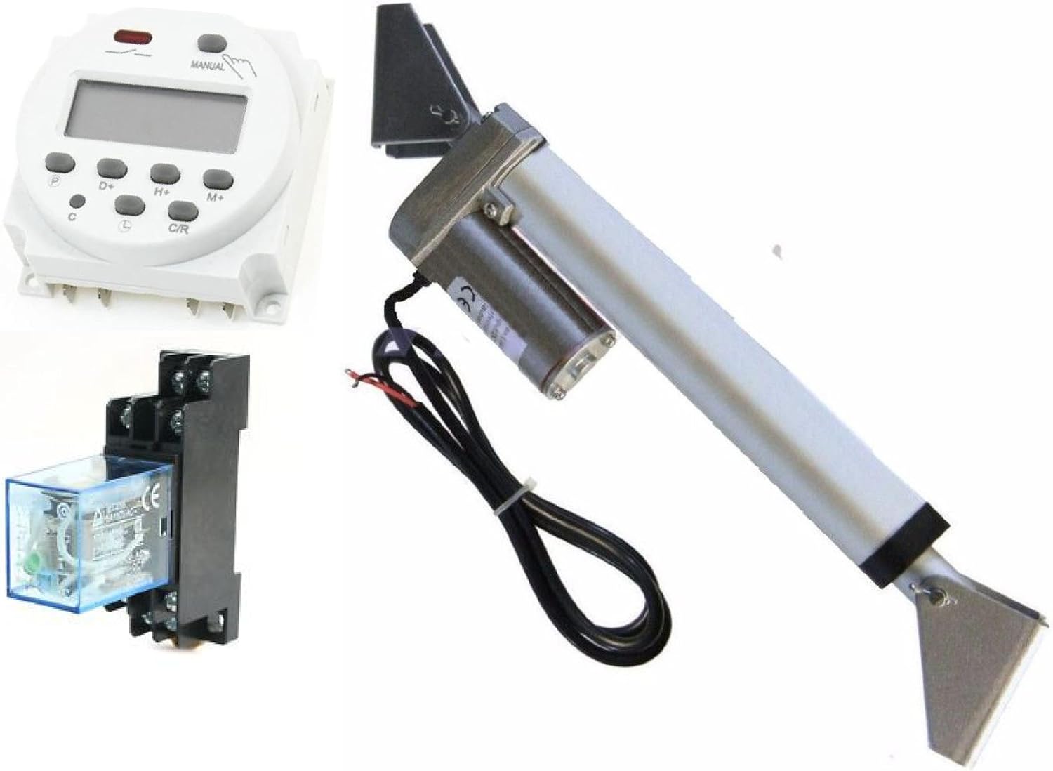 Amazon.com : JLE Automatic Door Opener Closer Timer System (6" Stroke ...