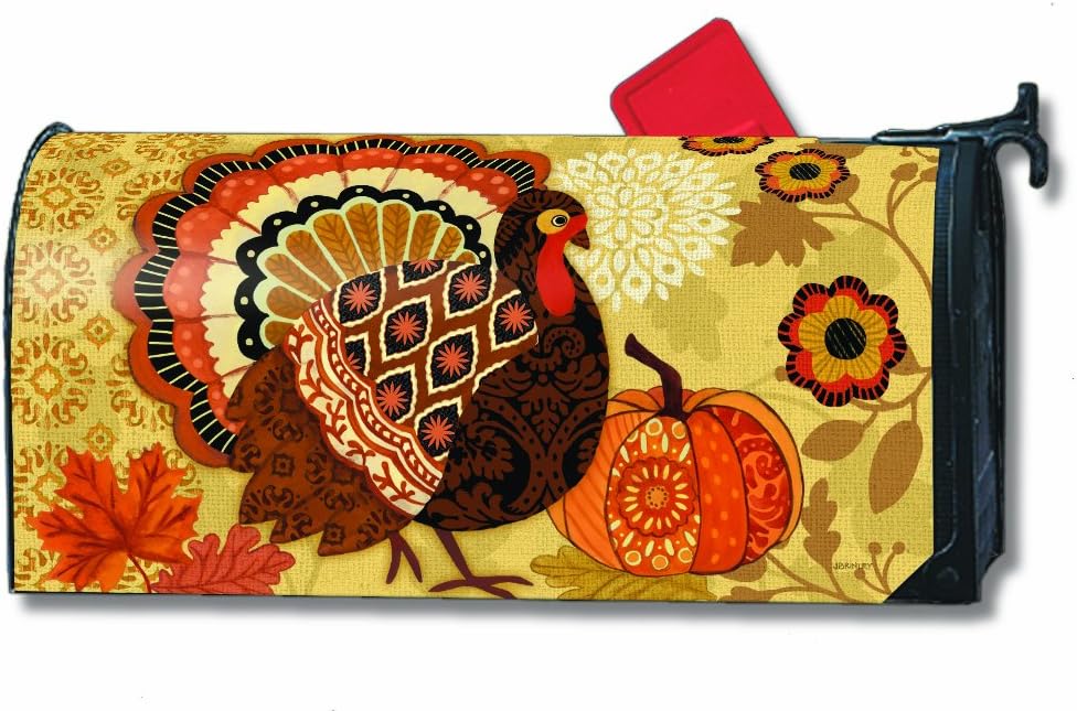 Amazon.com: MailWraps Turkey Time Mailbox Cover 02774 : Patio, Lawn ...