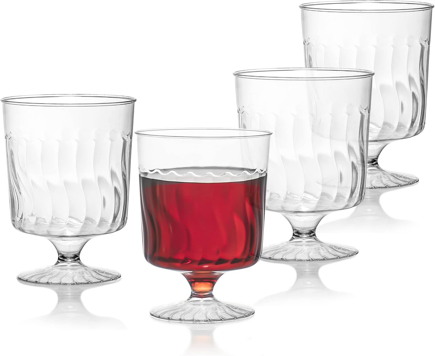 Red Co. Juego de 10 mini copas de vino irrompibles de 8 onzas líquidas ...
