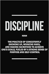 Amazon.com: Discipline Wall Art, Persistent Effort Print, Motivational ...