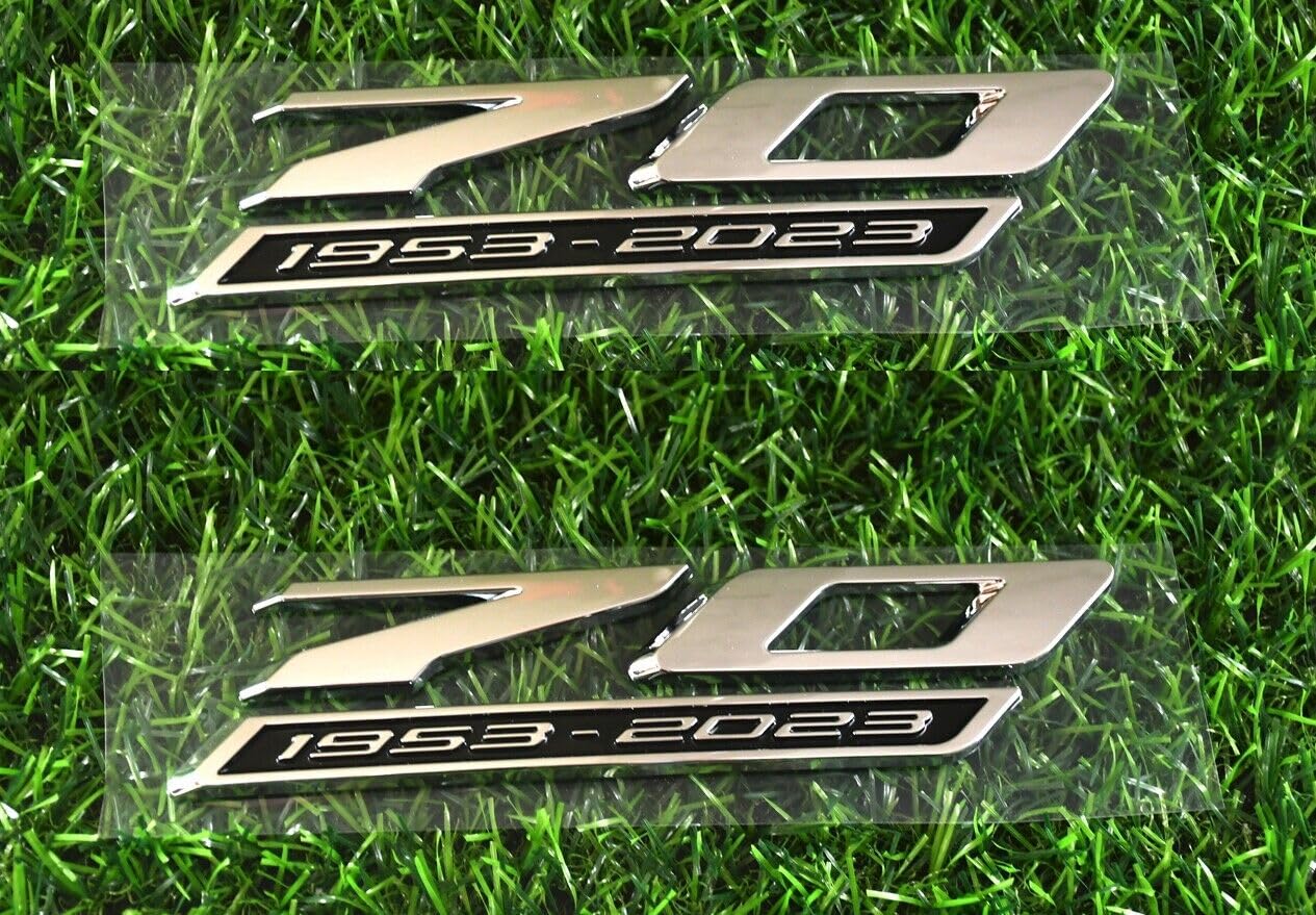 Amazon.com: Pair Set 70th Anniversary Side Emblems Car Fender Badge ...