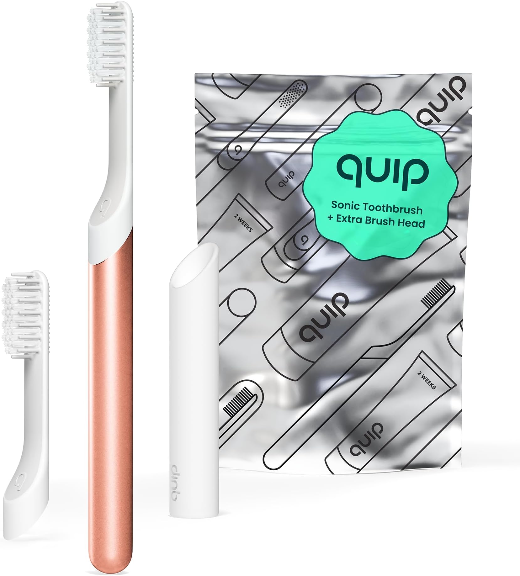 Amazon.com: Quip Sonic Toothbrush for Adults with Timer - Includes ...