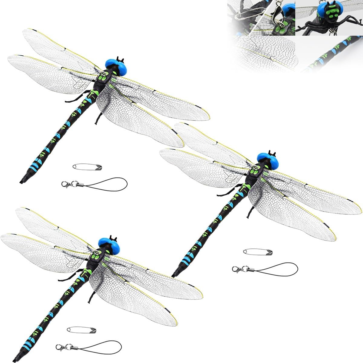 Amazon.com: Dragonfly Clip Bug Repellent, Dragon Fly Clips for Bugs ...
