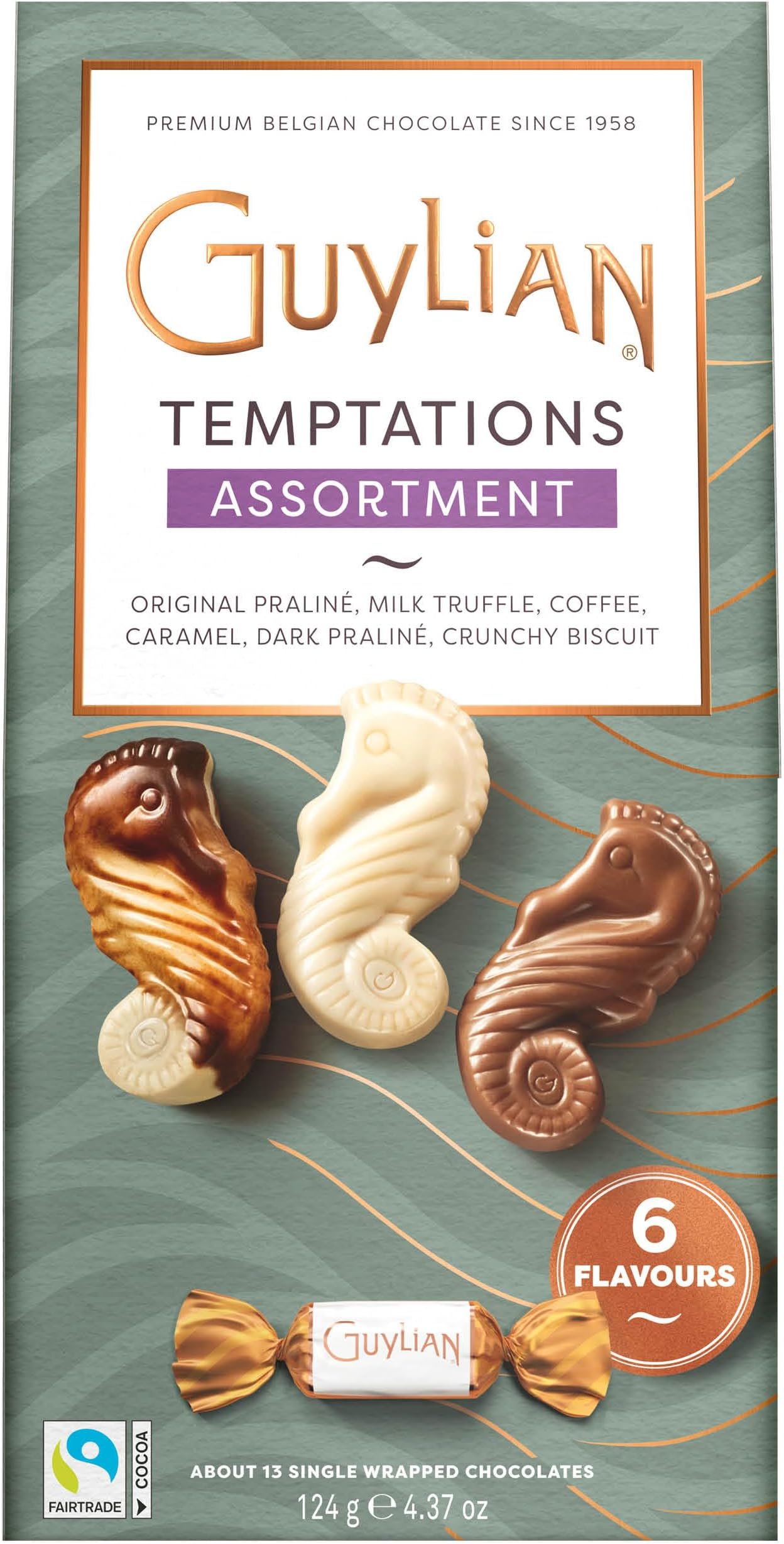 Amazon.com: GuyLian Original Belgian Chocolate Seashells 250g Gift Box ...