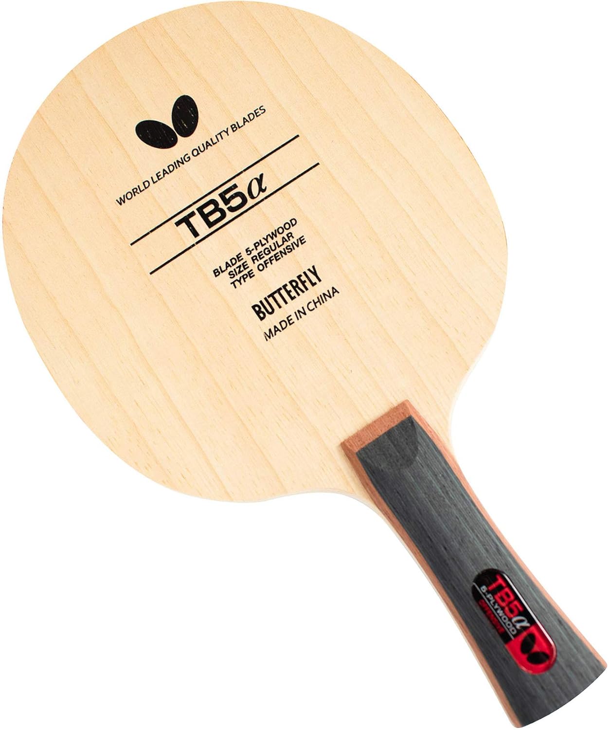 Buy Butterfly TB5 Alpha FL Blade - 5-Ply All-Wood Blade - Professional ...